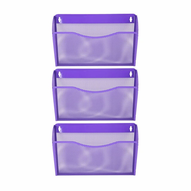 Pro Space 3-Pocket Wall Mount File Organizer Office Mesh Collection ...