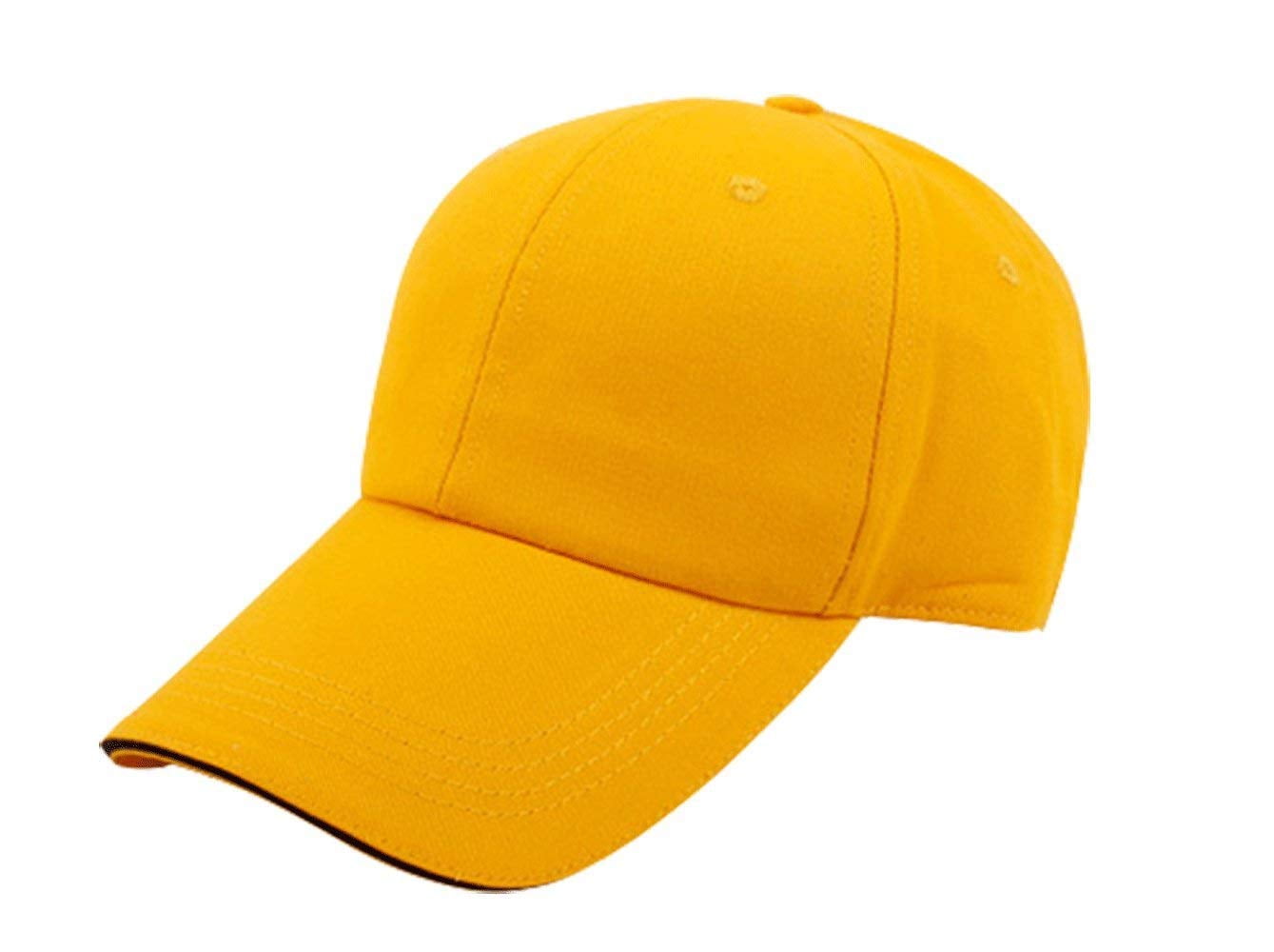 Pro Space Cotton Adjustable Flat Caps Work Hat Baseball Unisex Plain ...