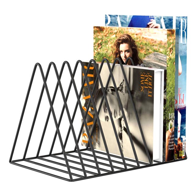 Pro Space Magazine Holder Triangular File Sorter Desktop Book Display ...