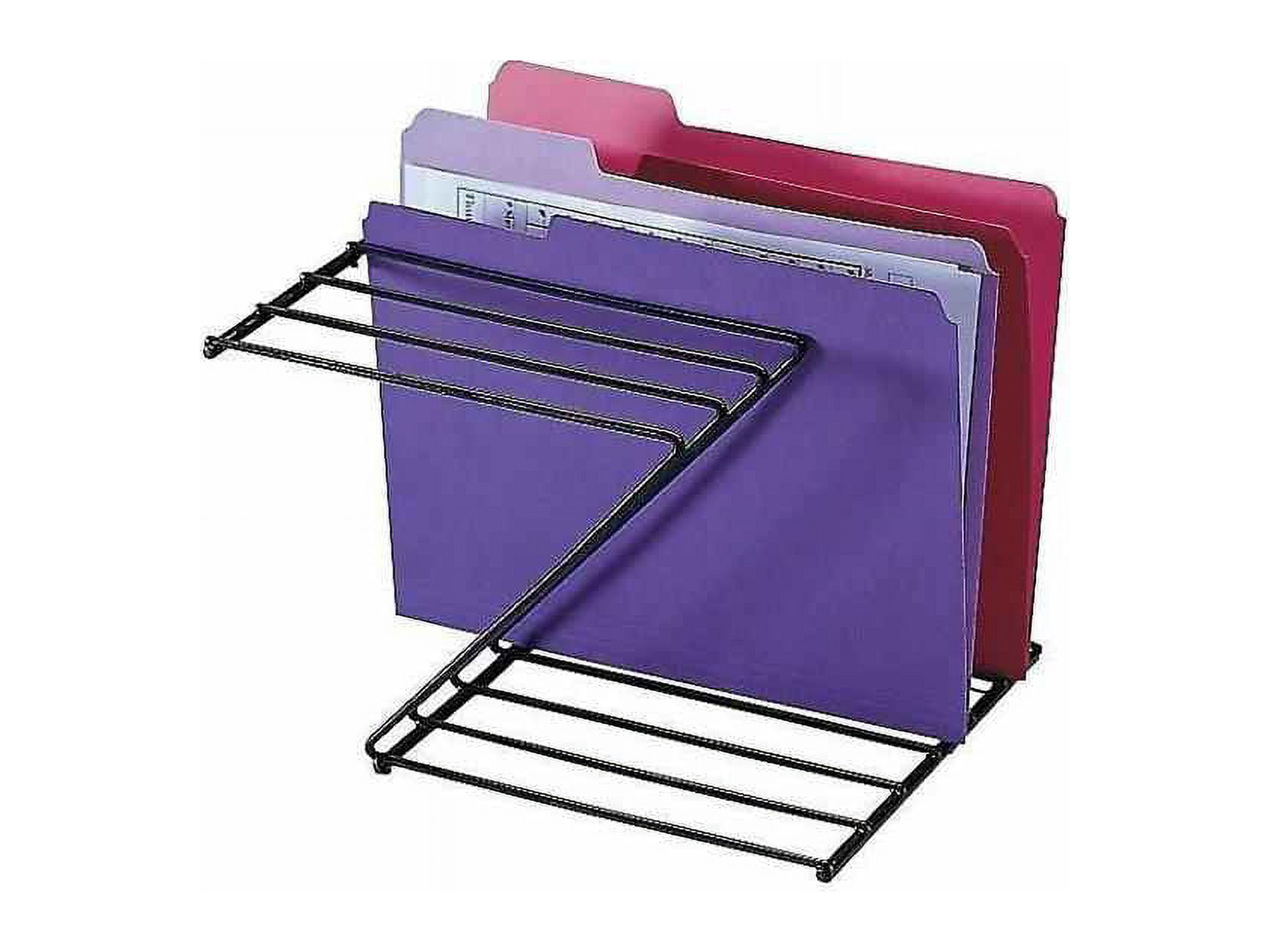 Pro Space Magazine Holder Z-Shaped File Sorter Organizer Book Rack ...