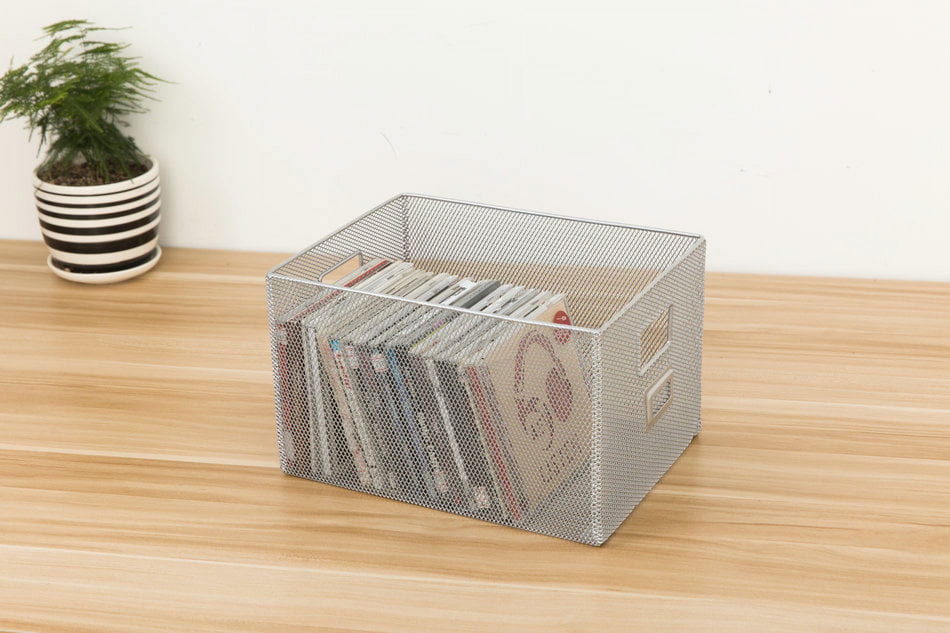 Pro Space Metal Mesh CD Holder DVD Storage Box Holds DVD/BluRay/PS4 ...