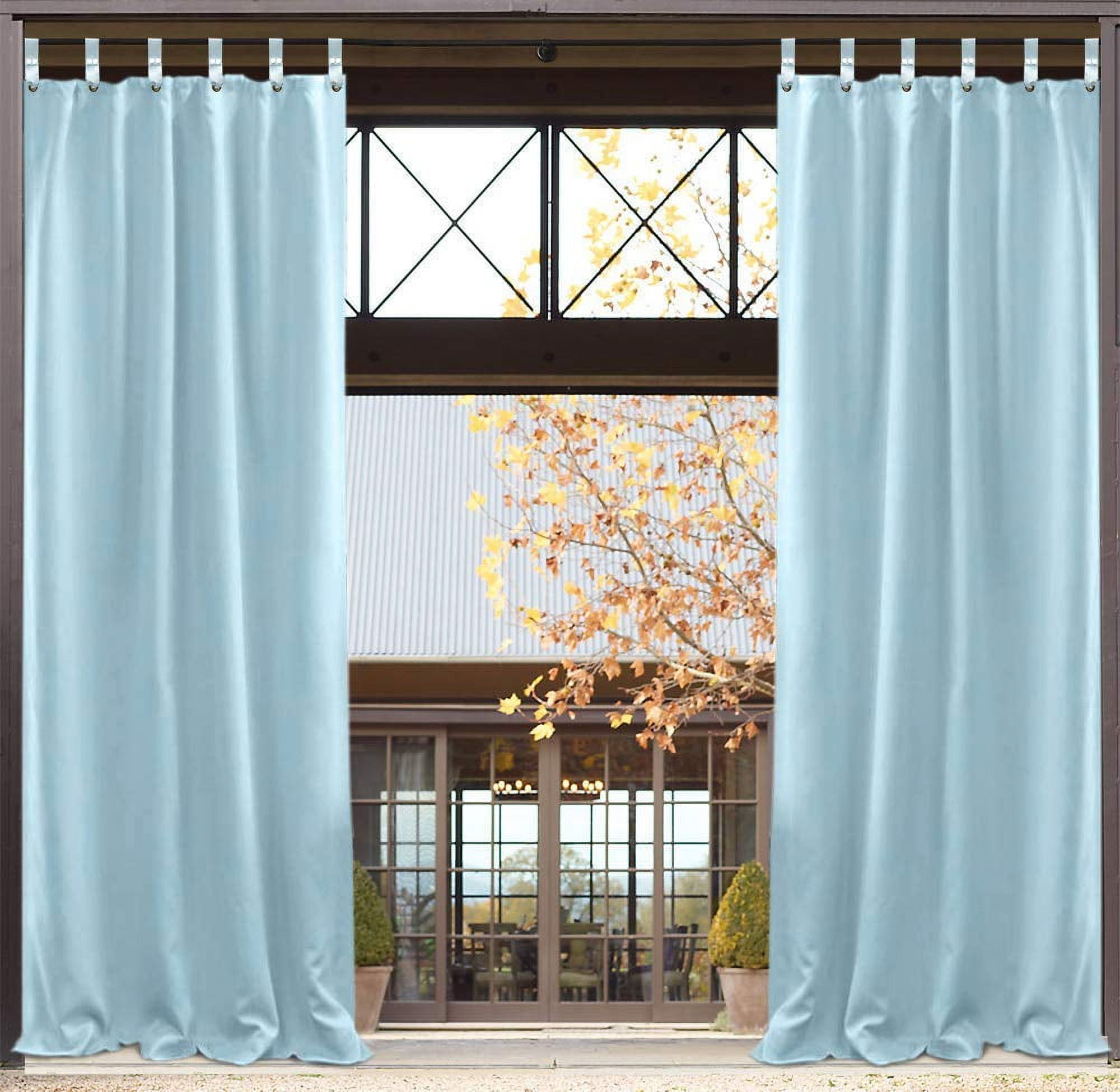 Pro Space Outdoor Curtains Blackout UV Ray Protected Waterproof Curtain ...