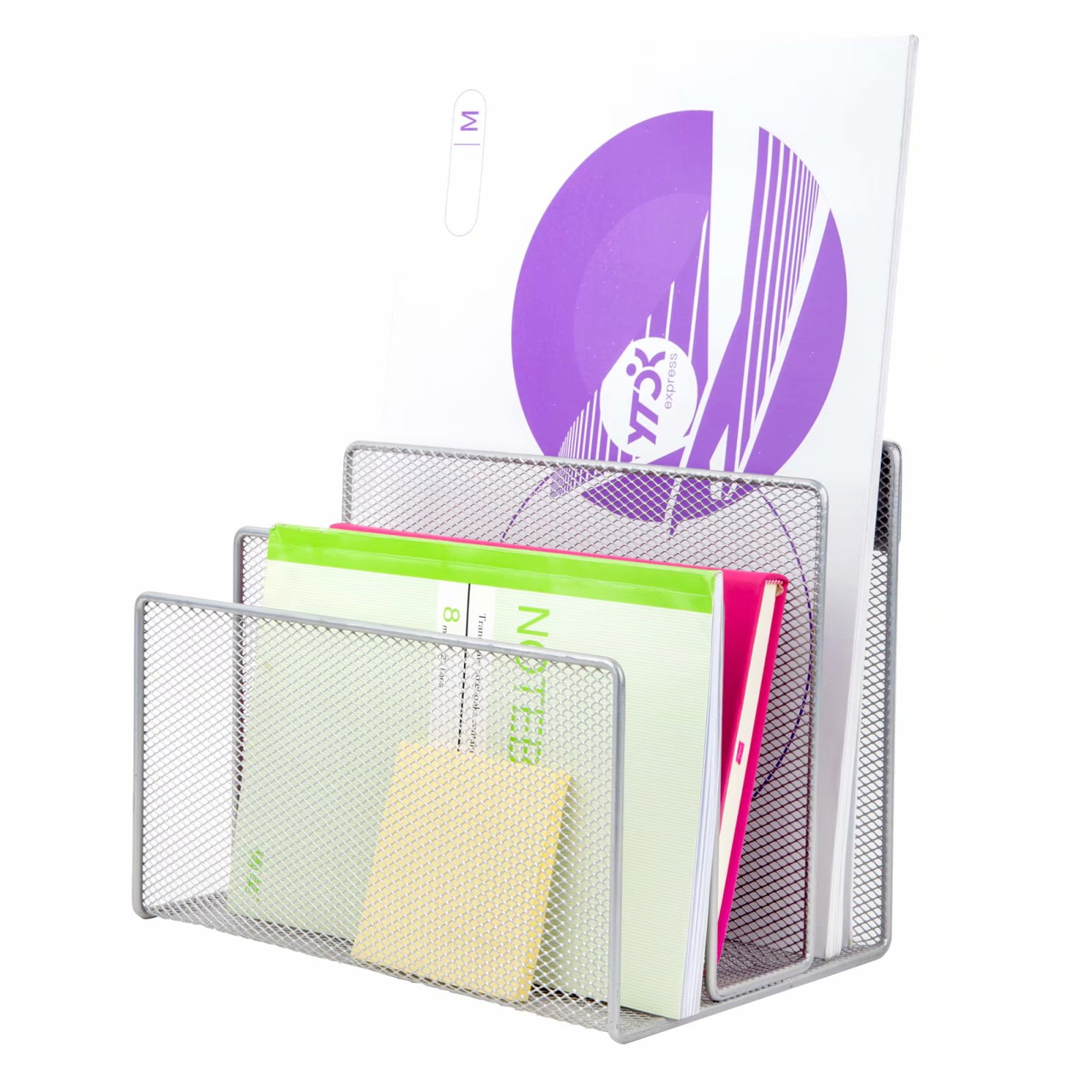 Pro Space Wall Mount File Folder Vertical Mail Sorting Organizer Book ...