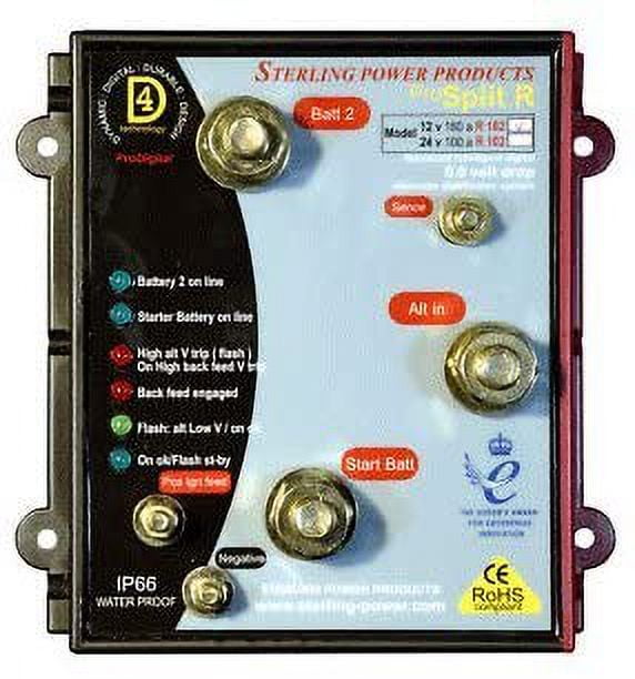 Pro Split R - Alternator 0.0V drop splitting system 1 in 2 out 100A 24V ...