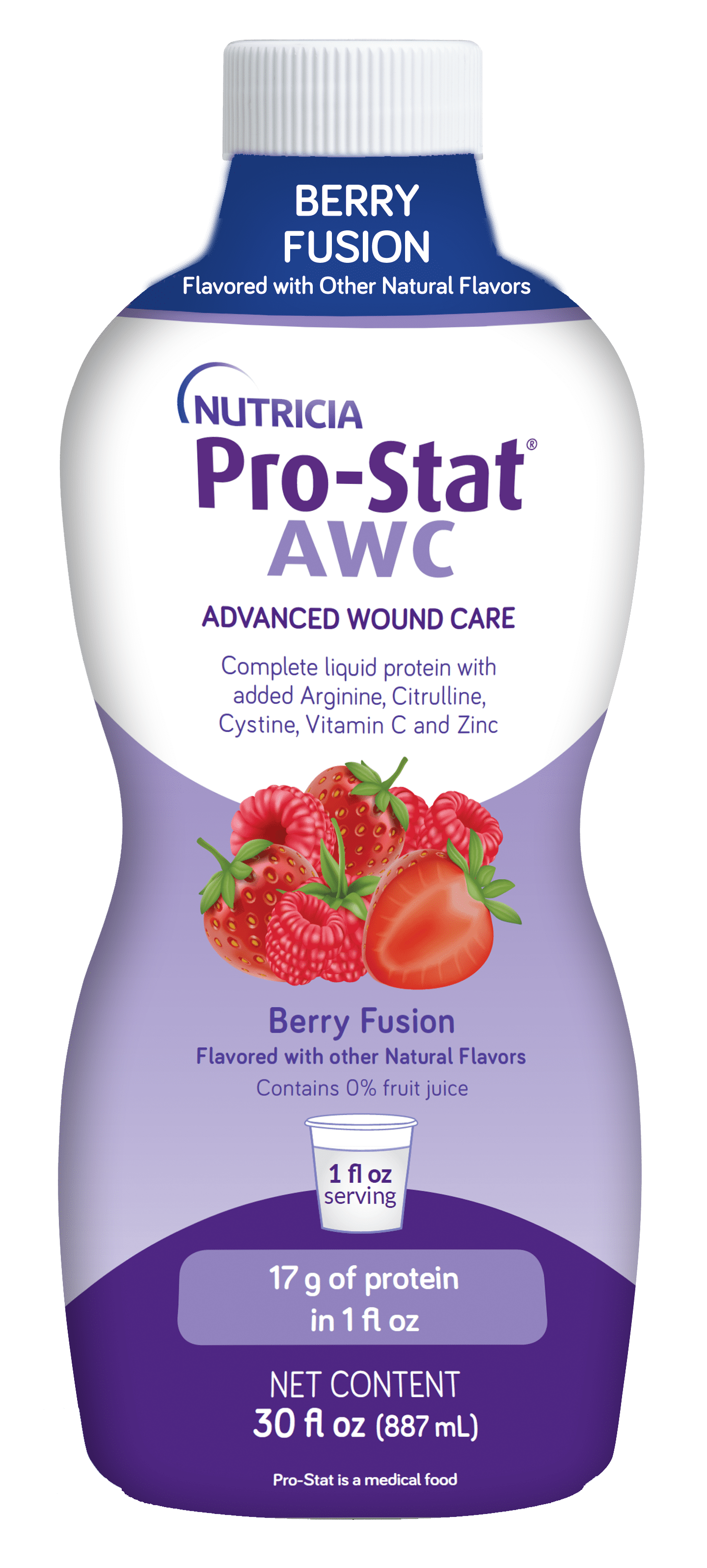 Pro-Stat AWC, Liquid Protein Medical Food, Berry Fusion, 30 Fl Oz (Case ...