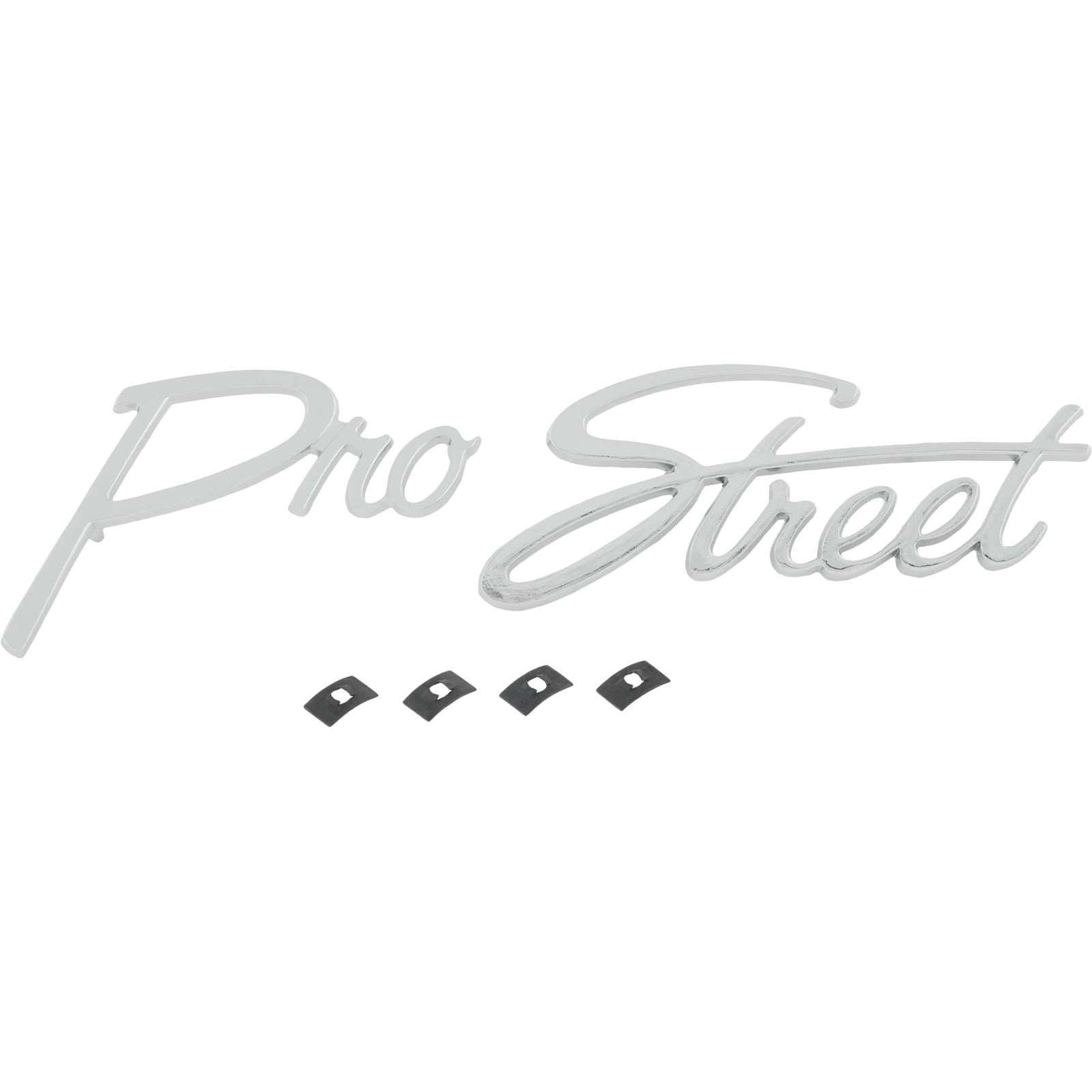 Speedway Motors Pro Street Script Emblem Universal Chrome Plated ...