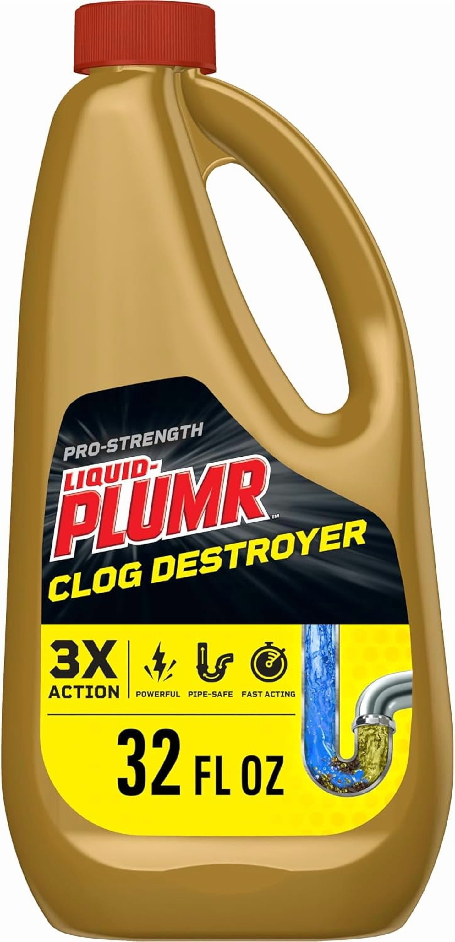 Pro-Strength Clog Destroyer, Liquid Drain Cleaner, 32 Fluid Ounces ...