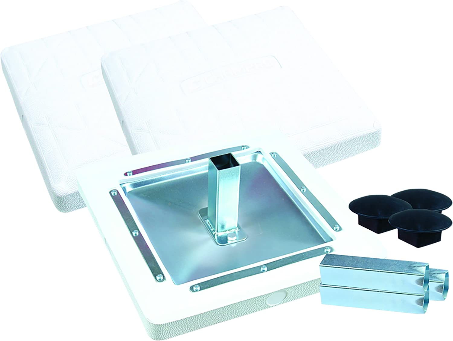 Pro Style Molded Rubber Base Set of 3 Ground Anchored Bases for ...