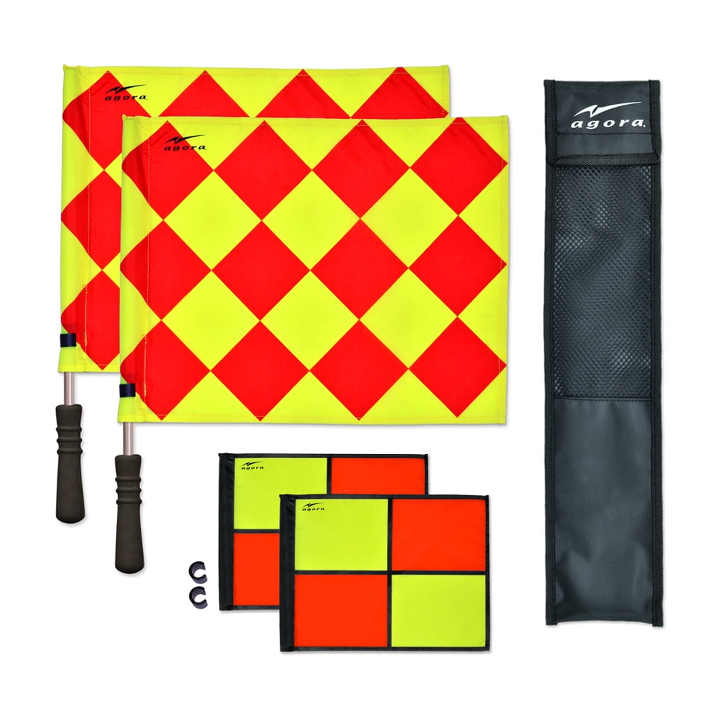 Pro Style Rotating Soccer Referee Linesman Flags - Pair - Walmart.com