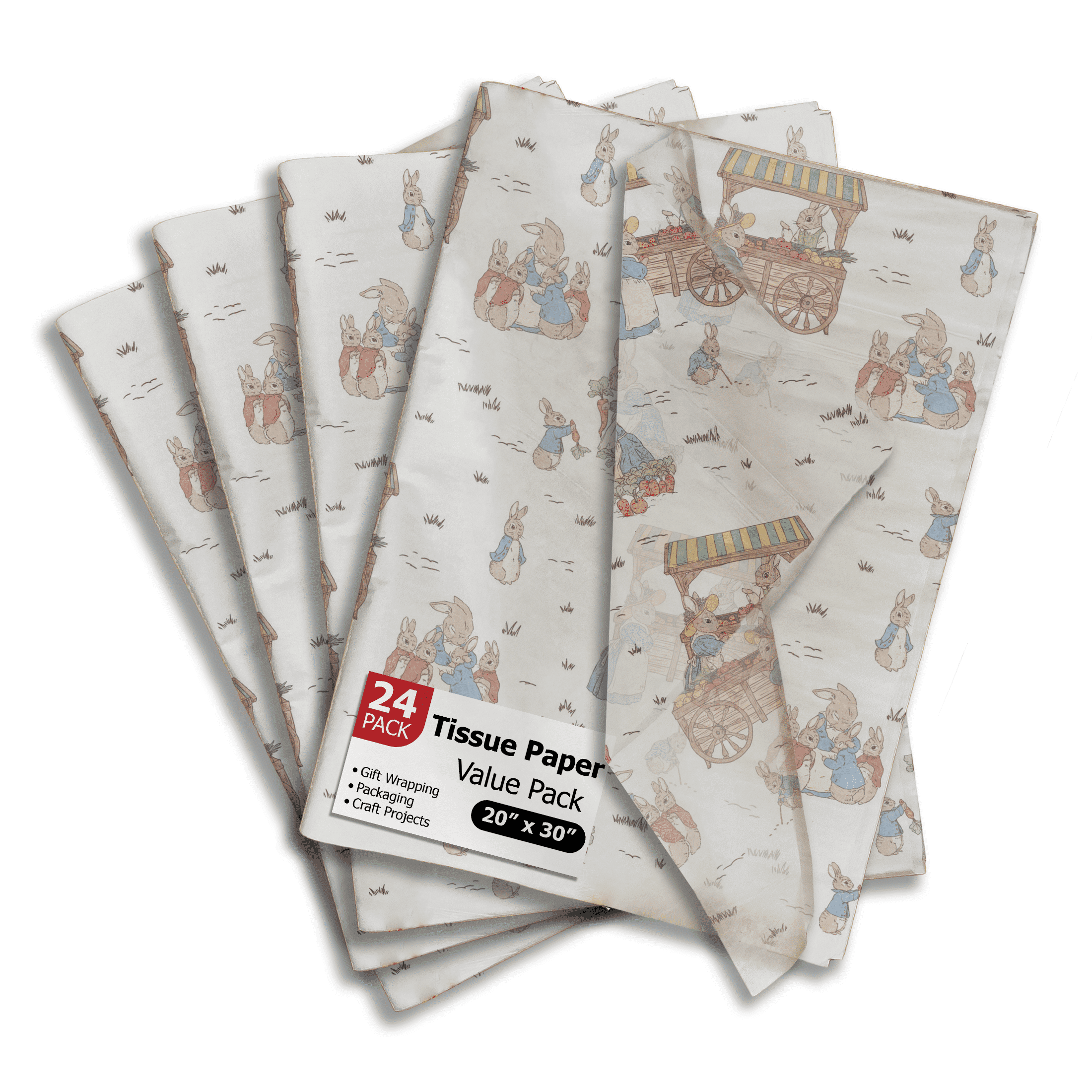 Pro Supply Global Peter Rabbit Printed Tissue Paper for Gift Bags or ...