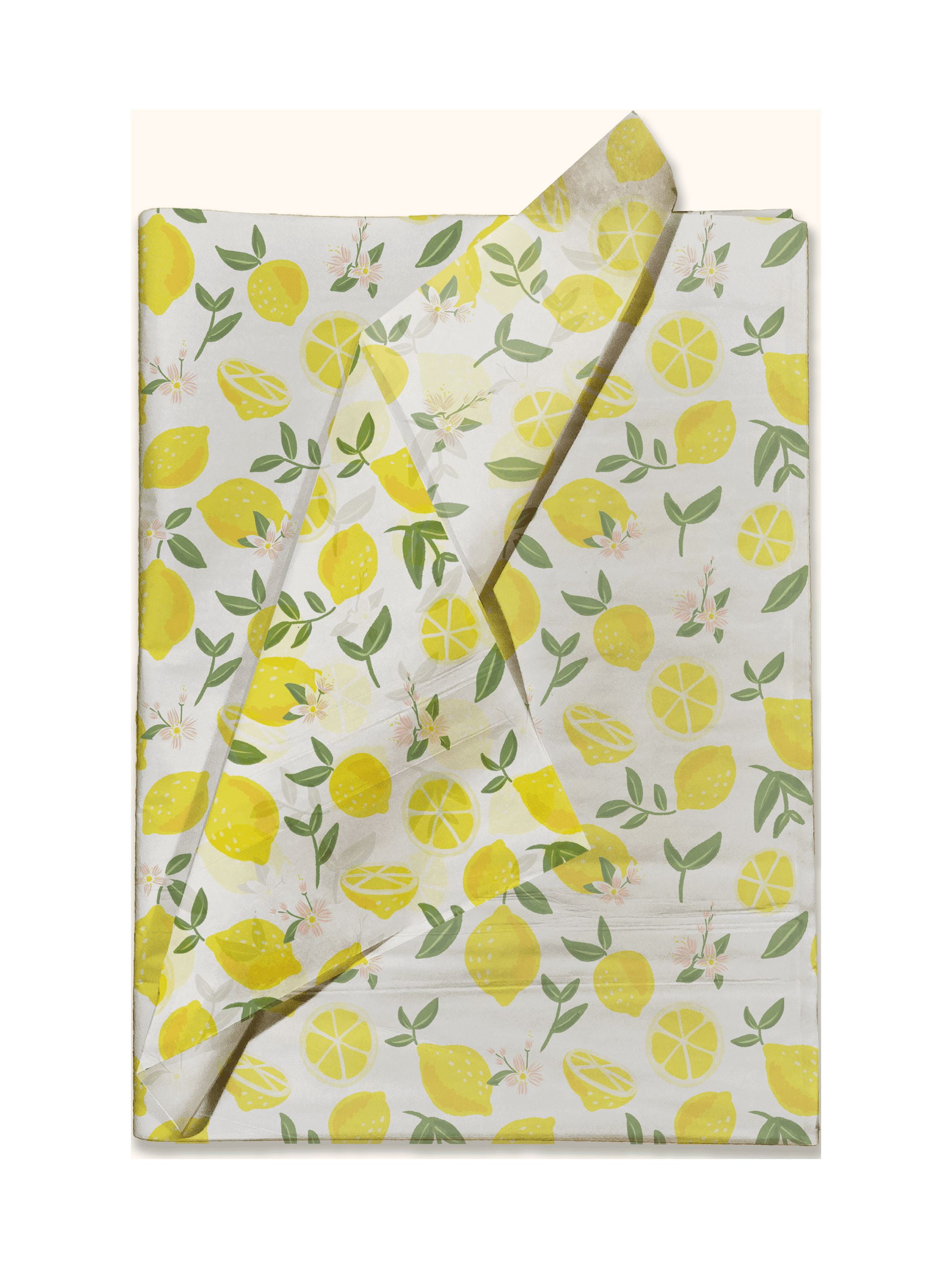 Pro Supply Global Yellow Lemons Decorative Printed Tissue Paper 24 ...