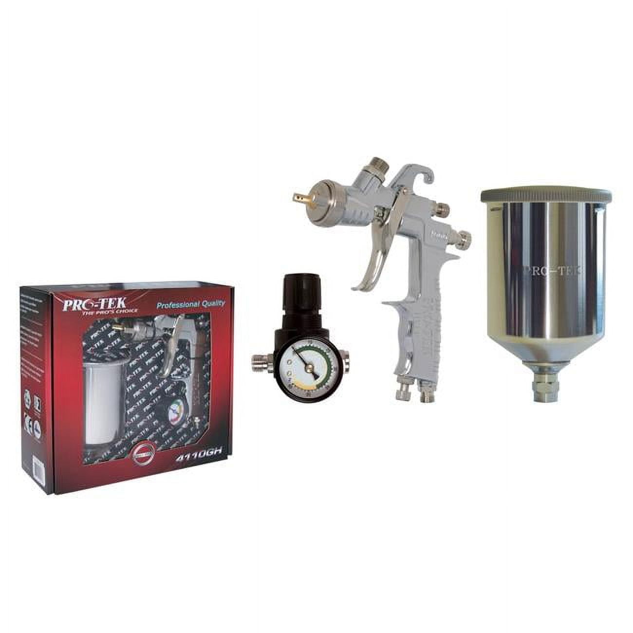Pro-Tek PTK-4110GH-1.4 1.4 mm HVLP Gravity Spray Gun - Walmart.com