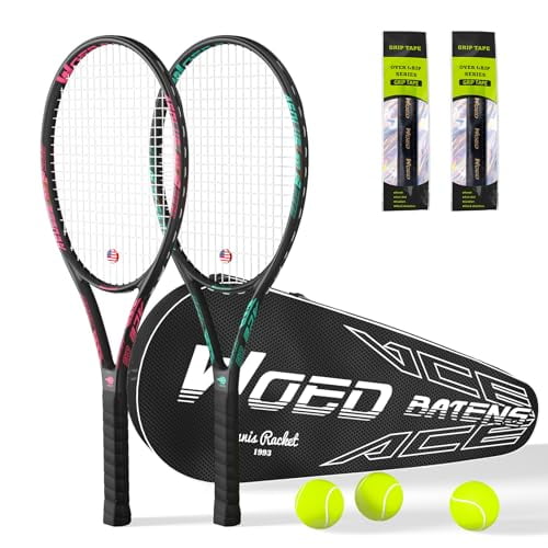 Pro Tennis Racket for Adults, 2 Player 27 inch Speed Tennis Racquet ...
