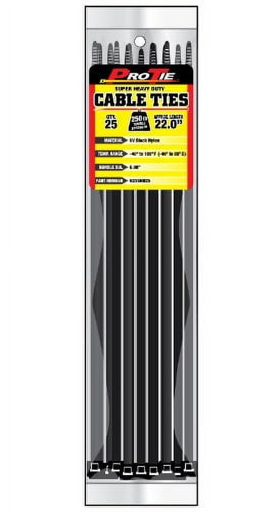 Pro Tie Super Heavy Duty Cable Ties, Self-Locking Nylon Cable Wire Ties ...