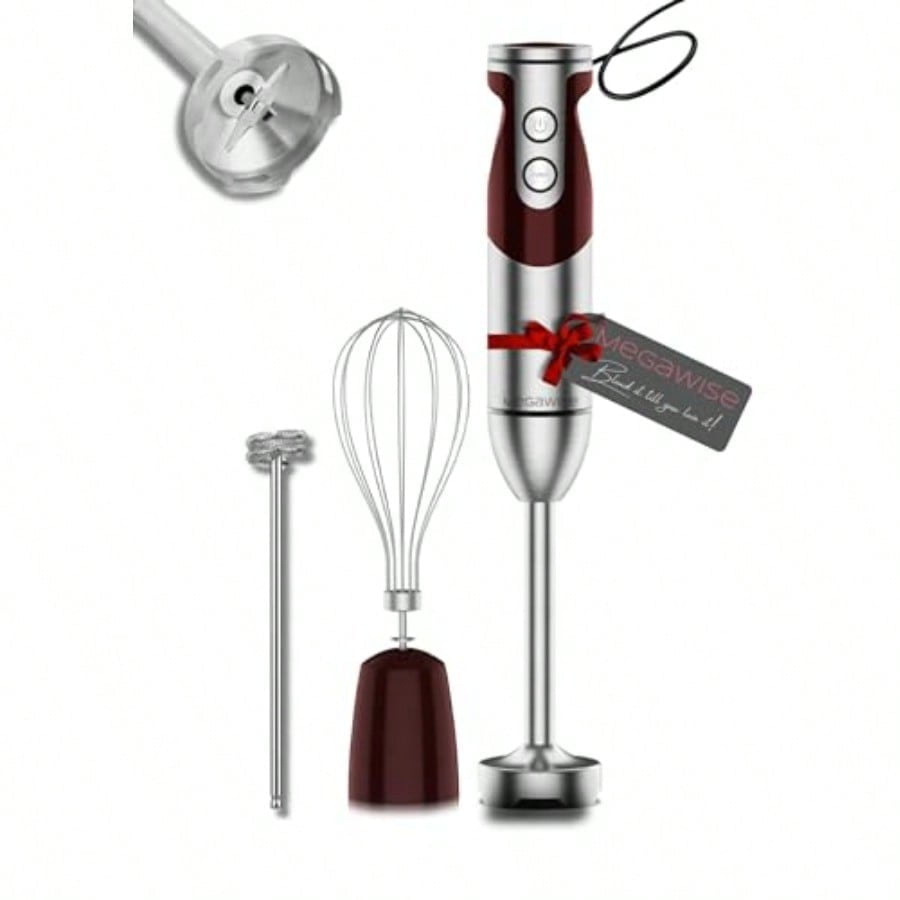 Pro Titanium Reinforced 3-in-1 Immersion Corded Hand Blender Powerful ...