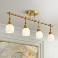 "Pro Track Elm Park 4-Light Gold Finish Track Fixture, Adjustable Spot ...