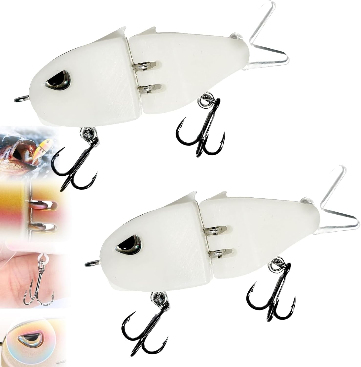 Pro-Tuned "S-Action" Mini Glide Bait Kit - 2PCS Multi-Jointed Swimbait ...