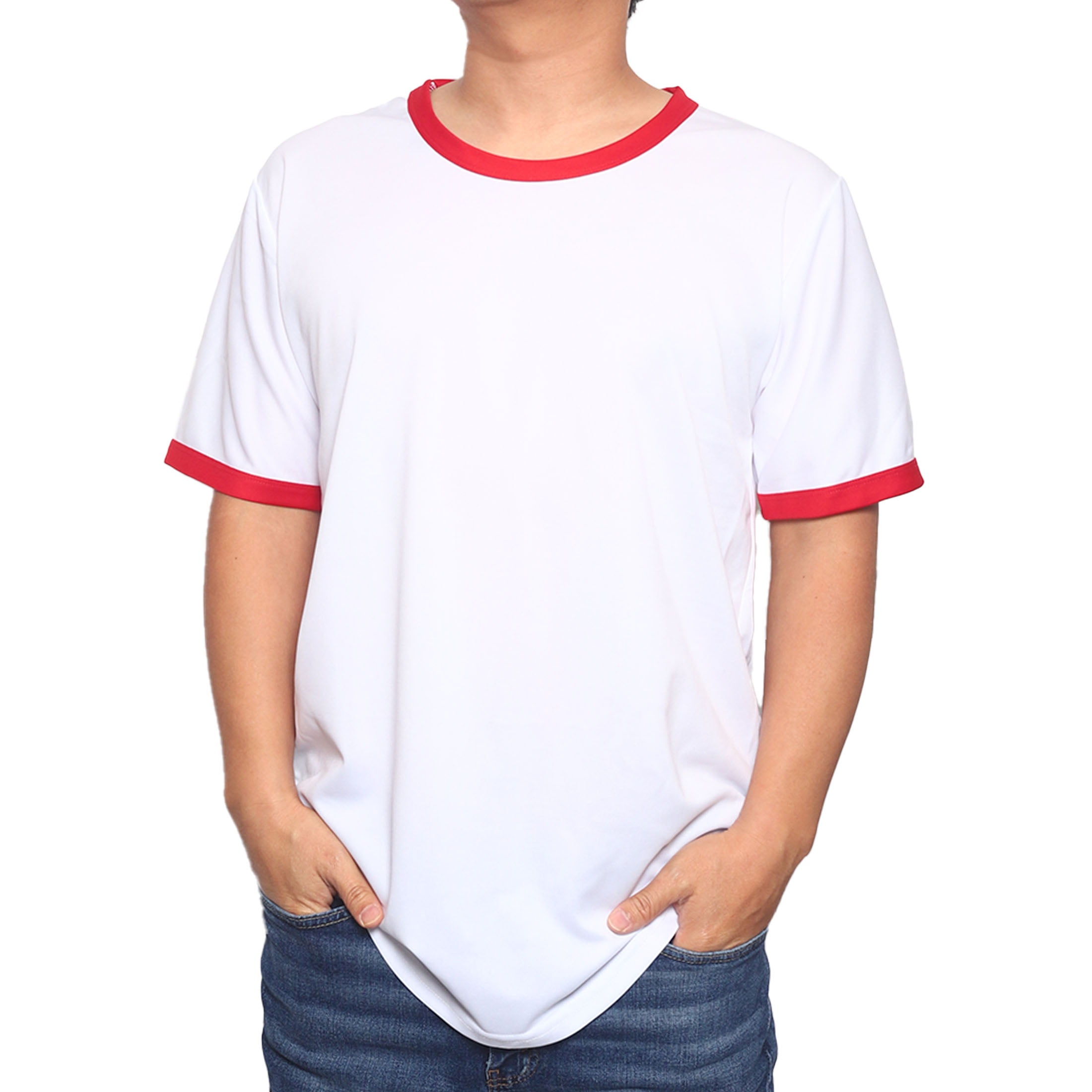 Pro USA Mens Gym Workout Crewneck T Shirt Short Sleeve Solid Basic Tee ...