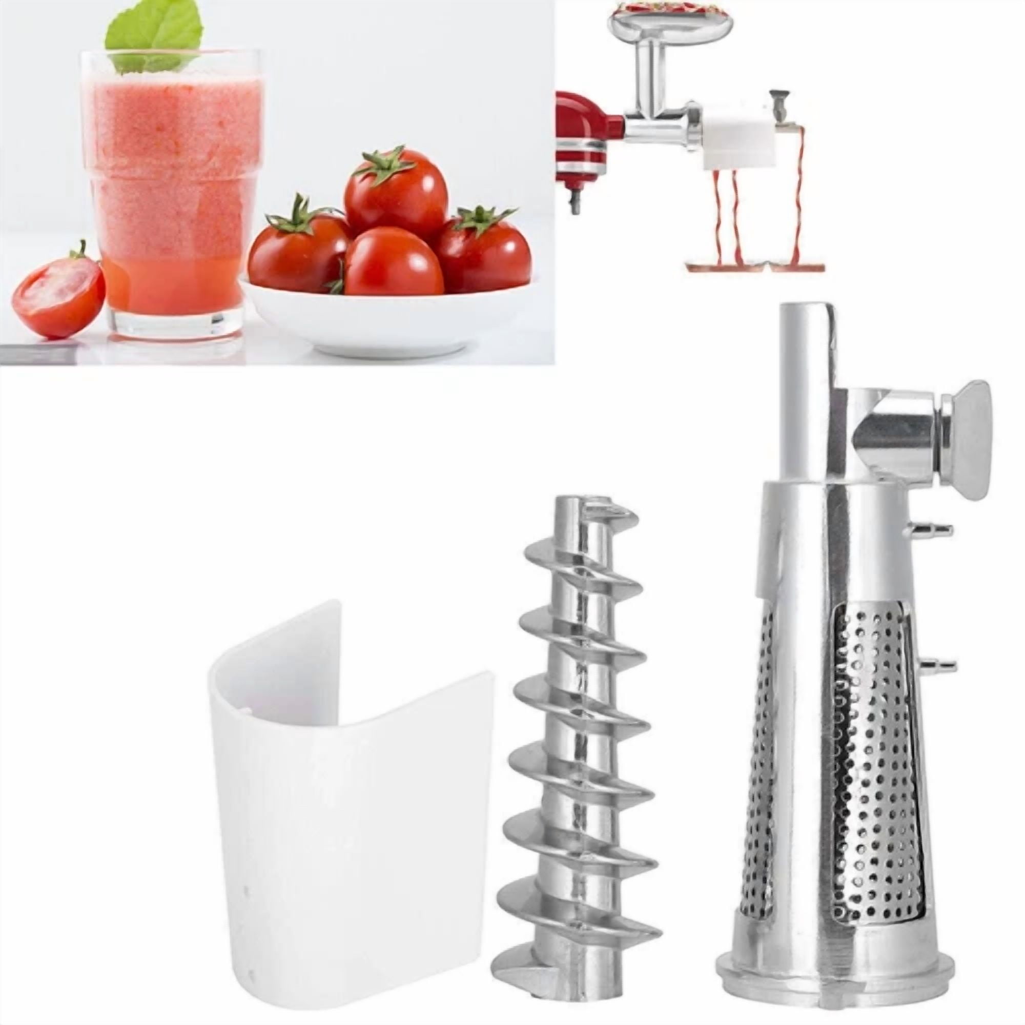 Pro Vegetable Fruit Strainer Tomato Juicer Attachment Parts Kit For Kitchenaid - Walmart.com