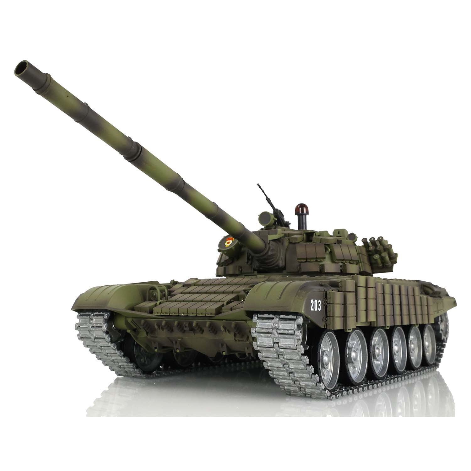 Pro Ver 1/16 Henglong T72 RC Battle Tank New Armor Tk7.0 IR Combat BB Smoke 3939 Metal Tracks ...
