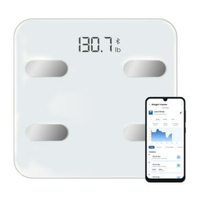 iHome Smart Wi-Fi Digital Battery Powered Bathroom Scale, Body Weight ...
