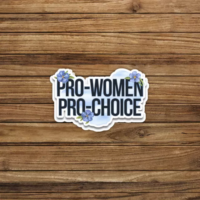 Pro-Women Pro-Choice Floral Sticker - Feminist Laptop Decal For ...
