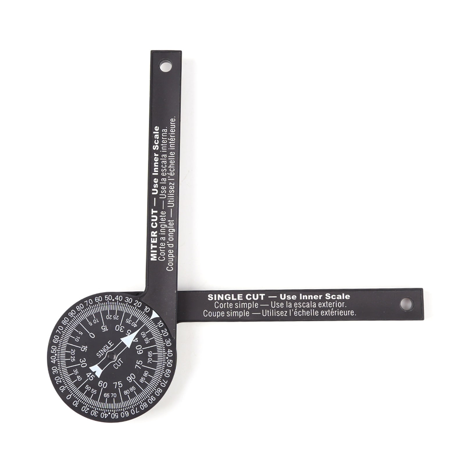 Pro Woodworking Scale Protractor with Marking Pencil ABS Accurate ...