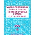 Pro Word Search Books for Adults: Word Search Book For Adults: Pro ...