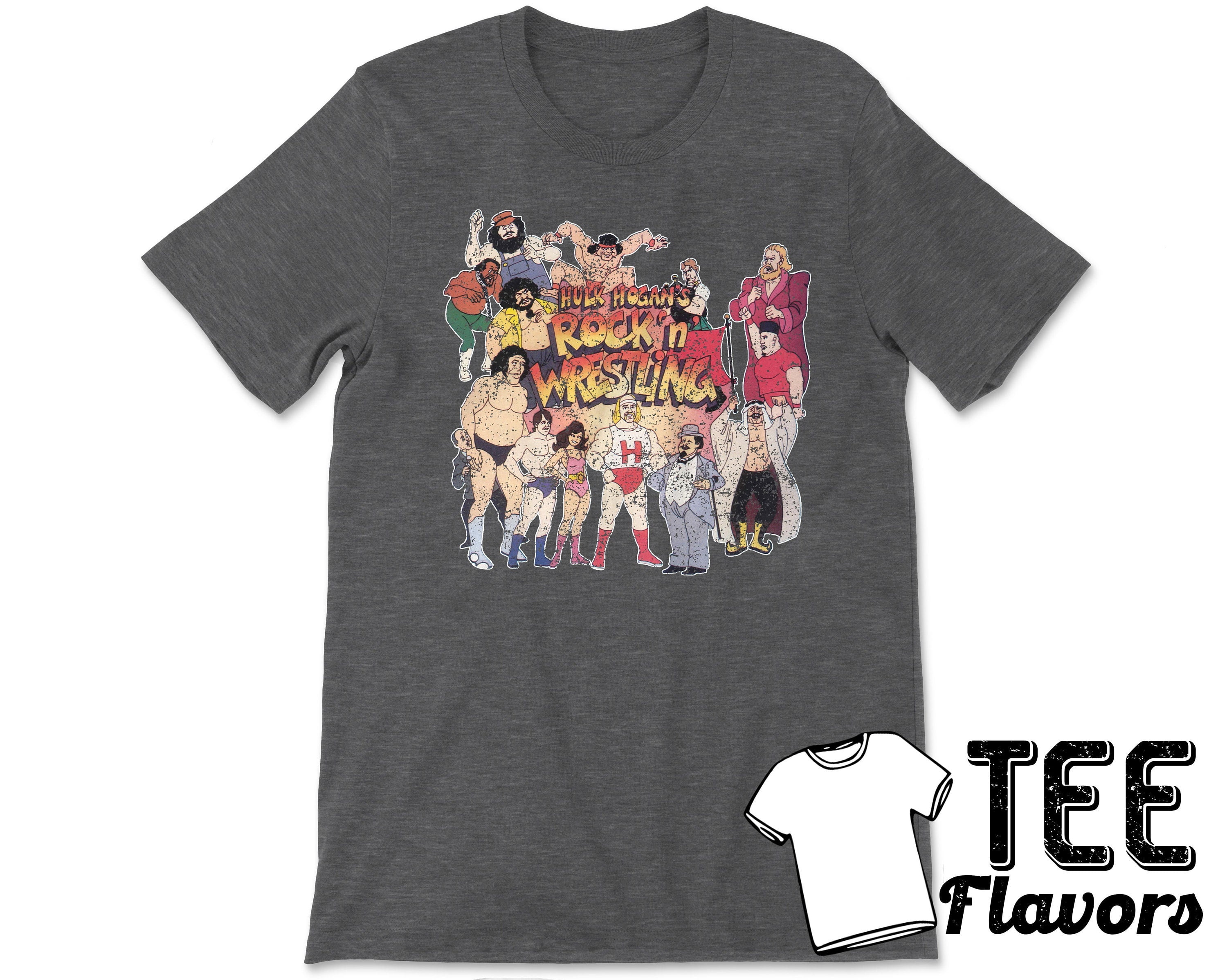 Pro Wrestling Hulk Hogan's Rock N' Wrestling 1980's Cartoon Distressed ...