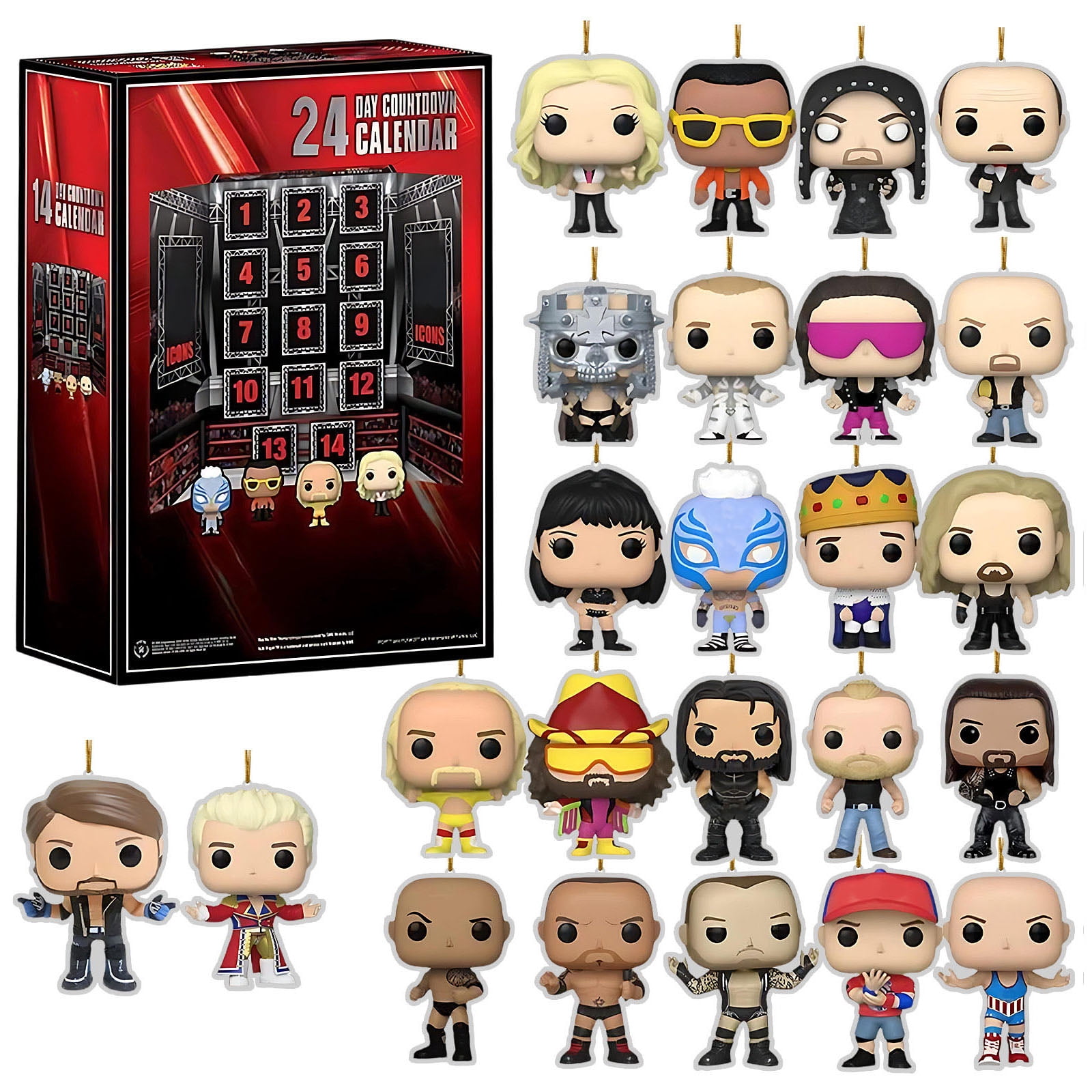Pro Wrestling Legends Advent Calendar 2025 · 24 Day Countdown with Mini ...