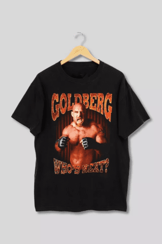 Pro Wrestling Powerhouse Inspired Graphic Fan Tee, Black Cotton ...