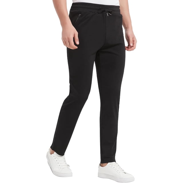 Pro X Gear Black Lightweight Joggers Pants with Zipper Pockets ...