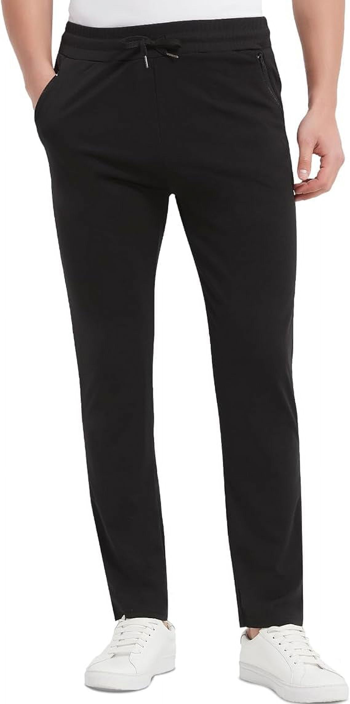 Pro X Gear Men's Lightweight Joggers Pants with Zipper Pockets Stretch ...