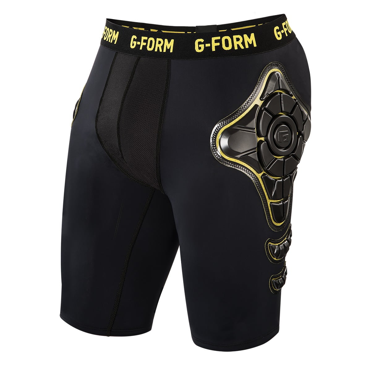 Pro-X Youth Compression Shorts Black/Yellow MD - Walmart.com