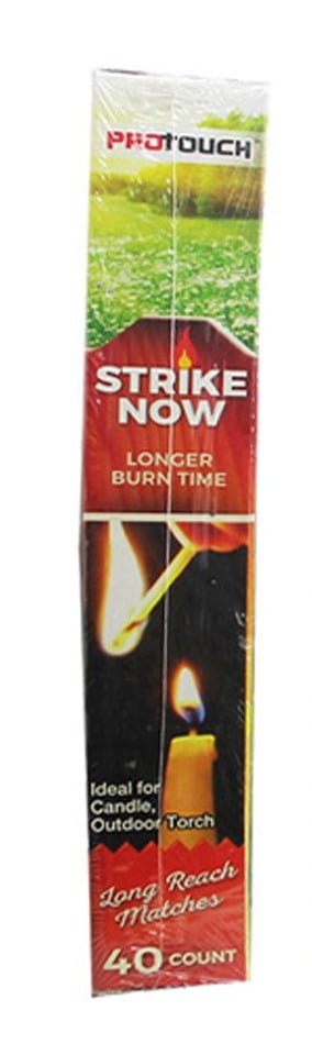 Pro touch Strike on Box 40CT per box Strike 1PK BBQ/ FIRE PLACE MATCHES ...