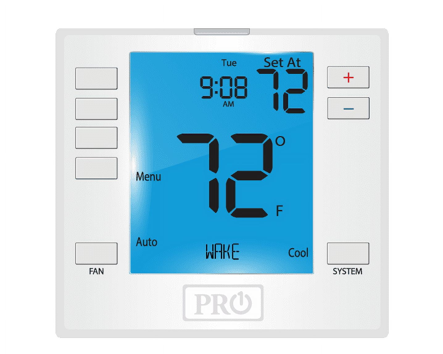 Pro1 IAQ T755S 5+1+1 Day Dual-Powered Programmable Thermostat, 3H/2C ...