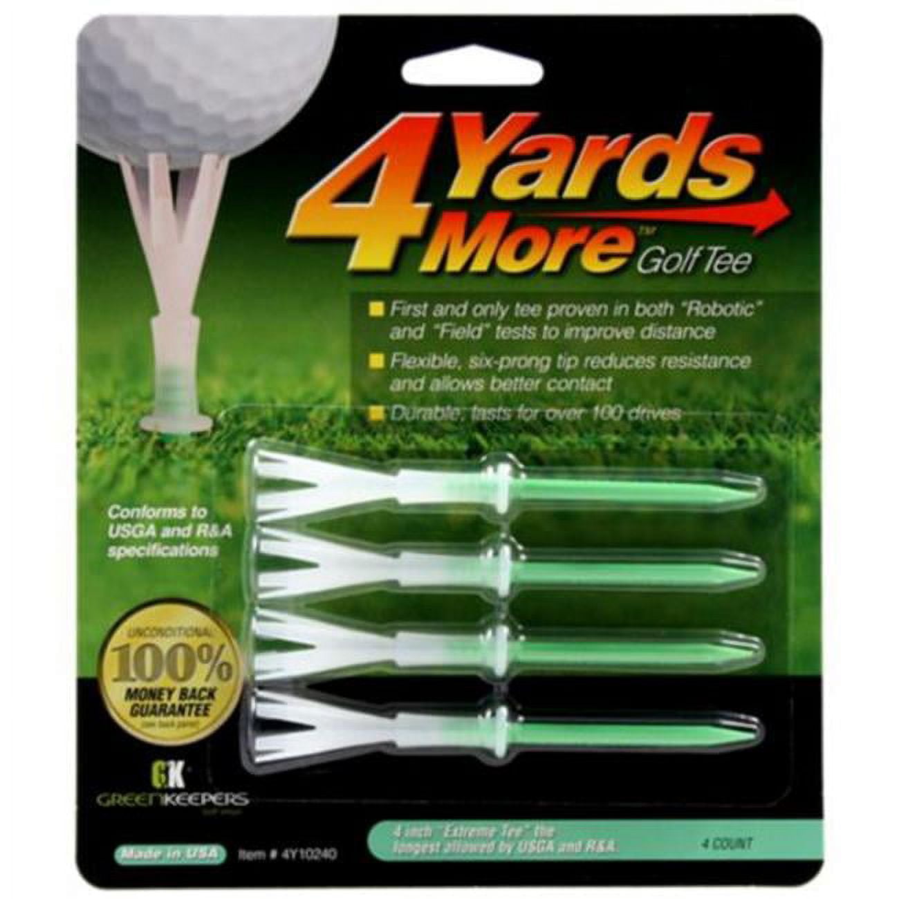 ProActive Sport 4in. 4 Yards More Golf Tee - Walmart.com