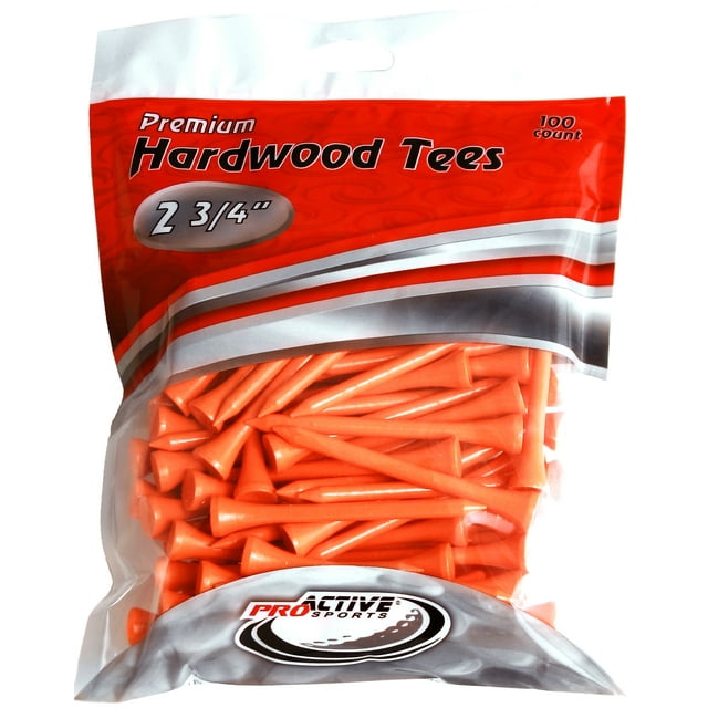 ProActive Sports 2 3/4-Inch Golf Tees 100 Pack (Orange) - Walmart.com