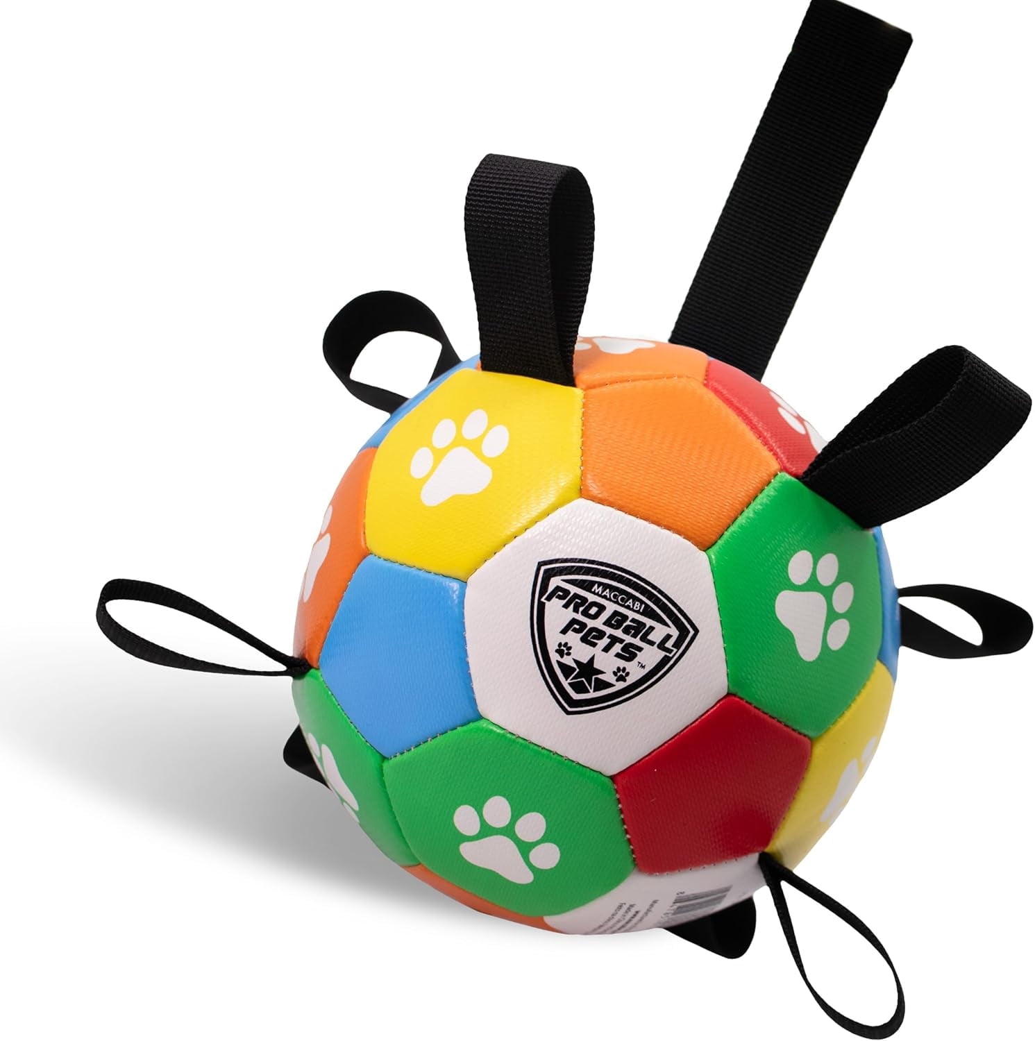 ProBall Pets Interactive Dog Soccer Ball with Grab Tabs - Floats on ...