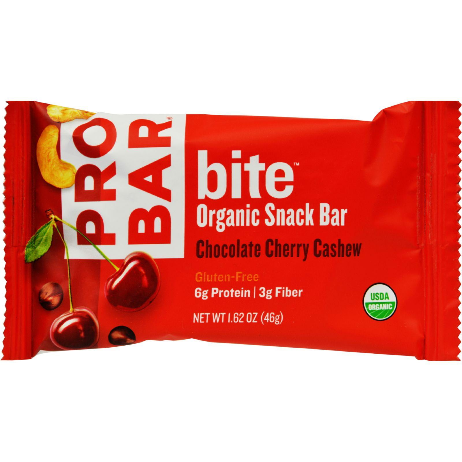 ProBar Bite Bar Chocolate Cherry Cashew Box of 12 - Walmart.com