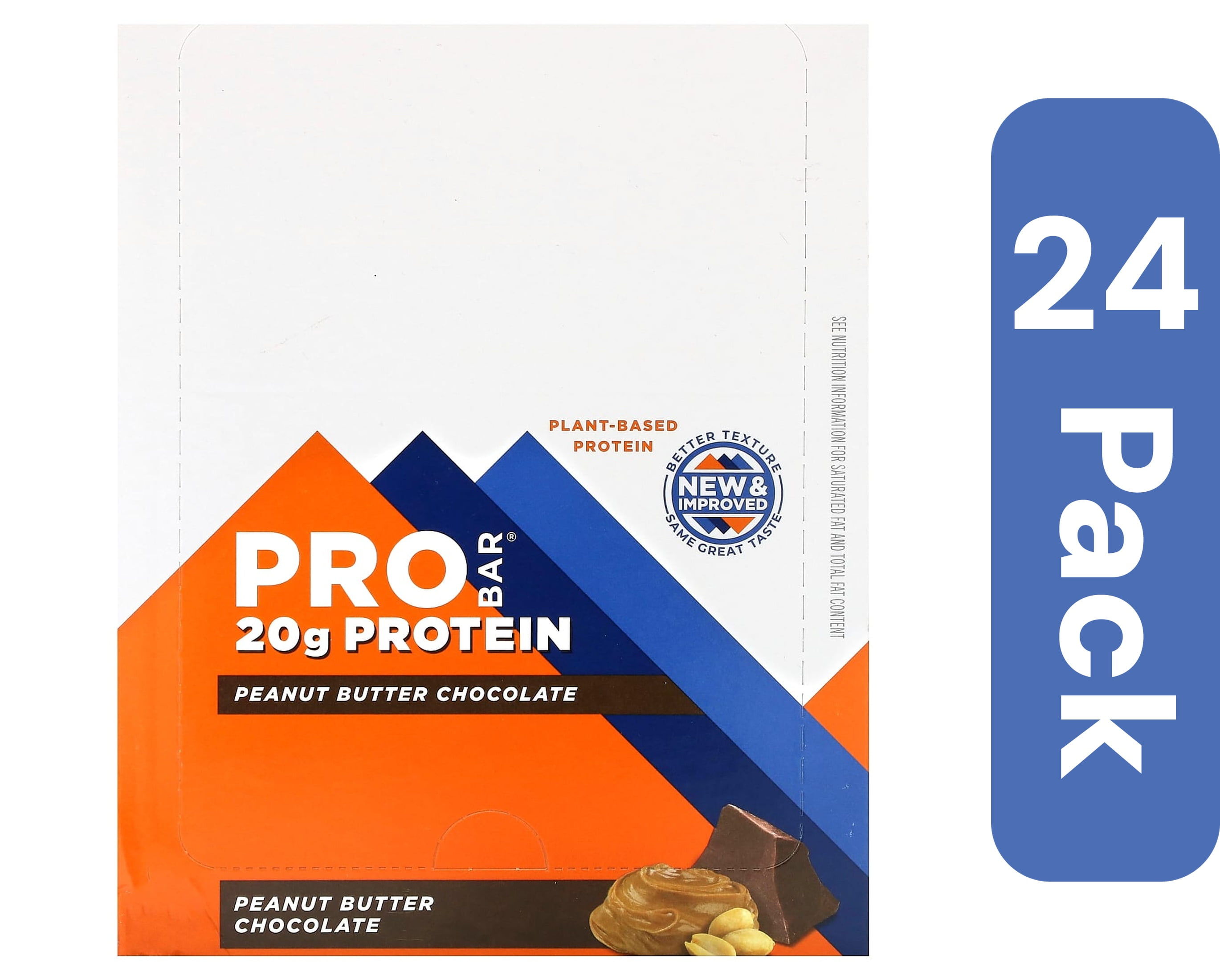 ProBar, Protein Bar, Peanut Butter Chocolate, 12 Bars, 2.47 oz (70 g ...