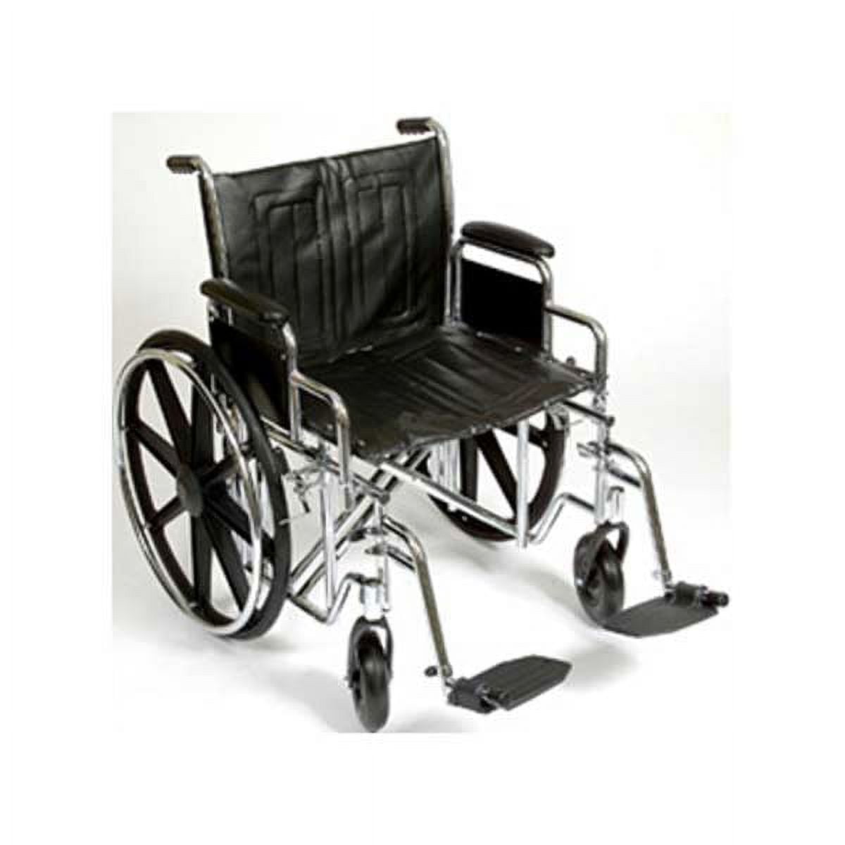 ProBasics K7 Heavy-Duty Wheelchair with 22" x 18" Seat, Removable Arms, Adjustable, 400 lb ...