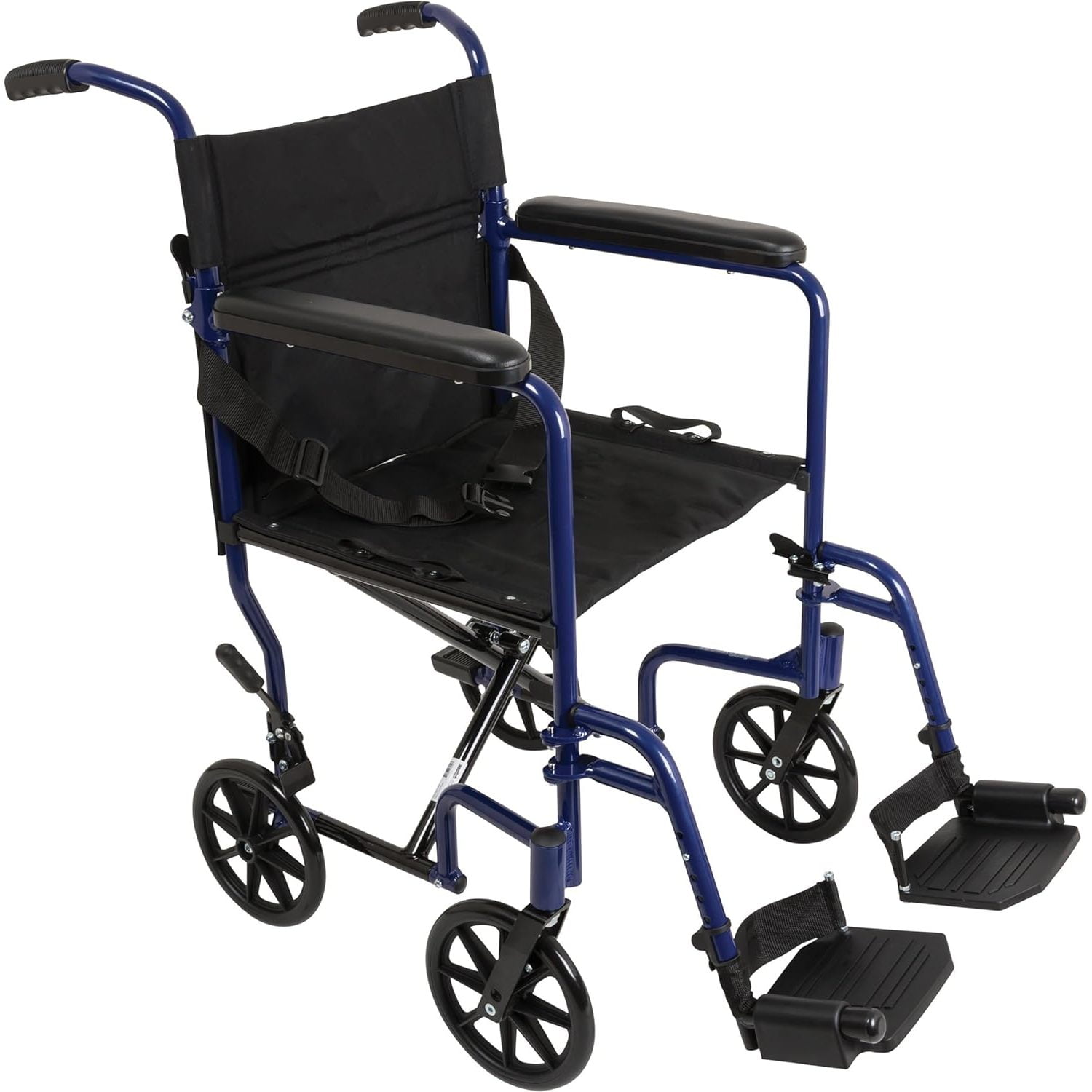 ProBasics Transport Wheelchair Lightweight Foldable with 19 inch Seat - Folding Transport Chair ...