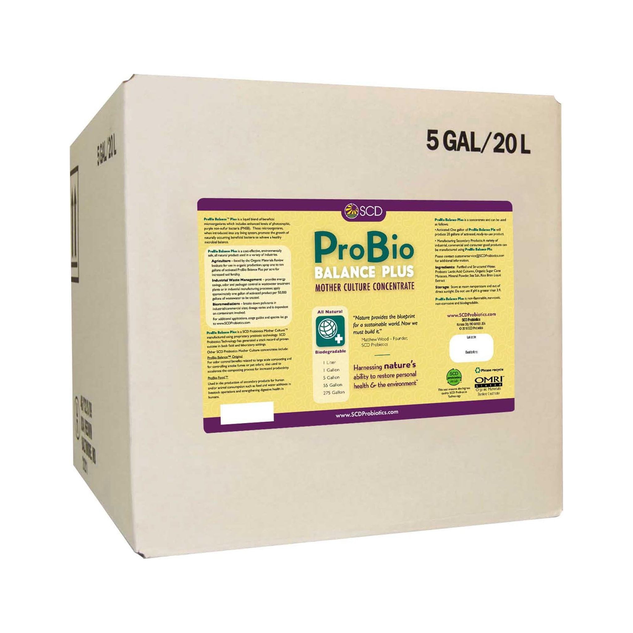 ProBio Balance Plus - Probiotic Mother Culture and Soil Inoculant - SCD ...