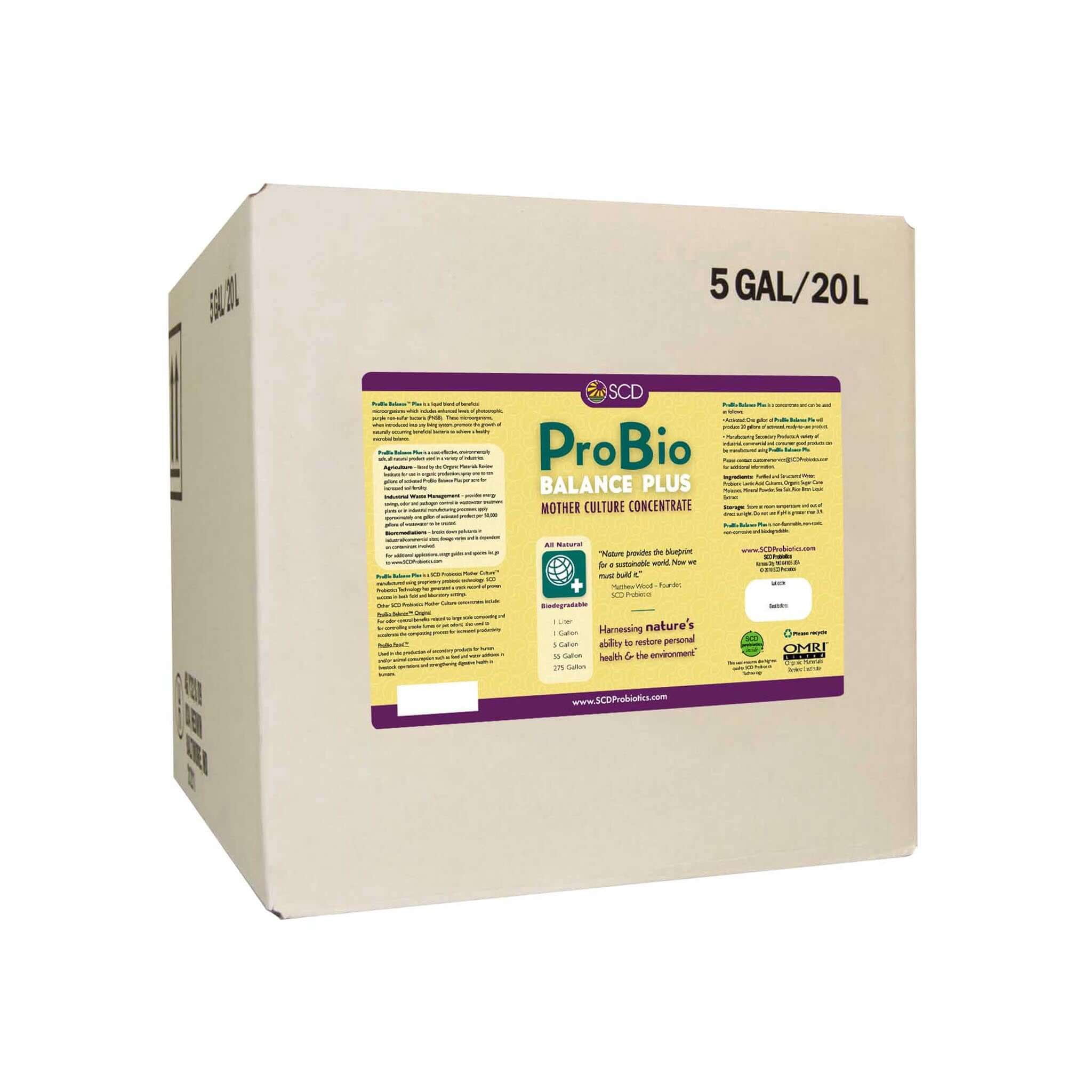 ProBio Balance Plus - 5 Gallon, Probiotic Mother Culture and Soil ...