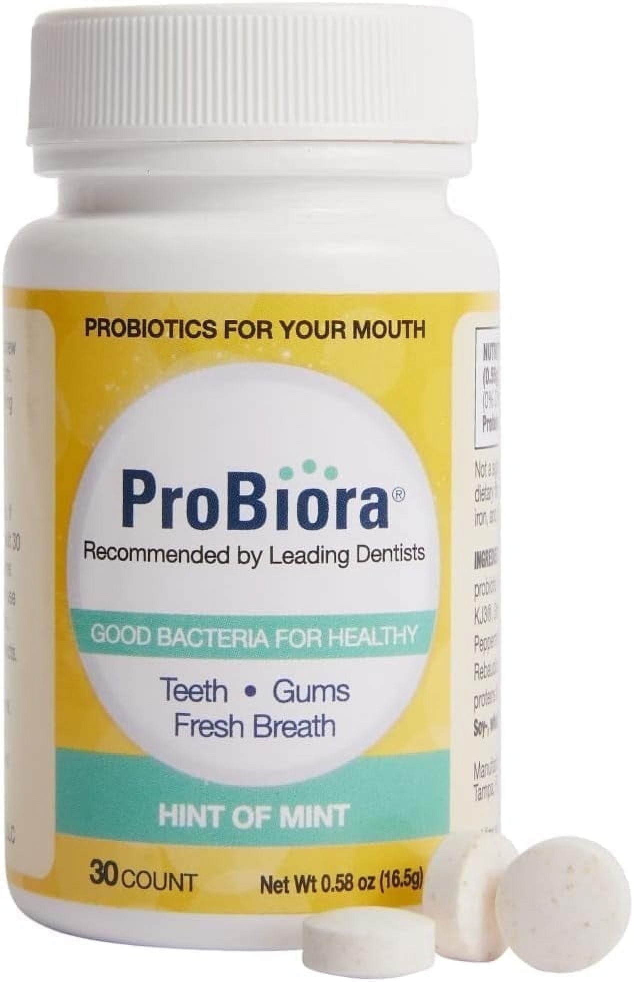 ProBiora Mint Oral Probiotic - Fresh Breath, Healthy Gums, Dental ...