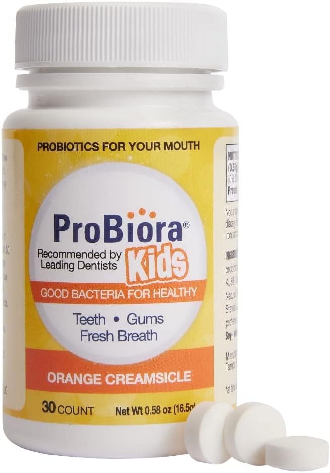 ProBiora Oral-Care Chewable Probiotic Tablets for Kids Supports Dental ...