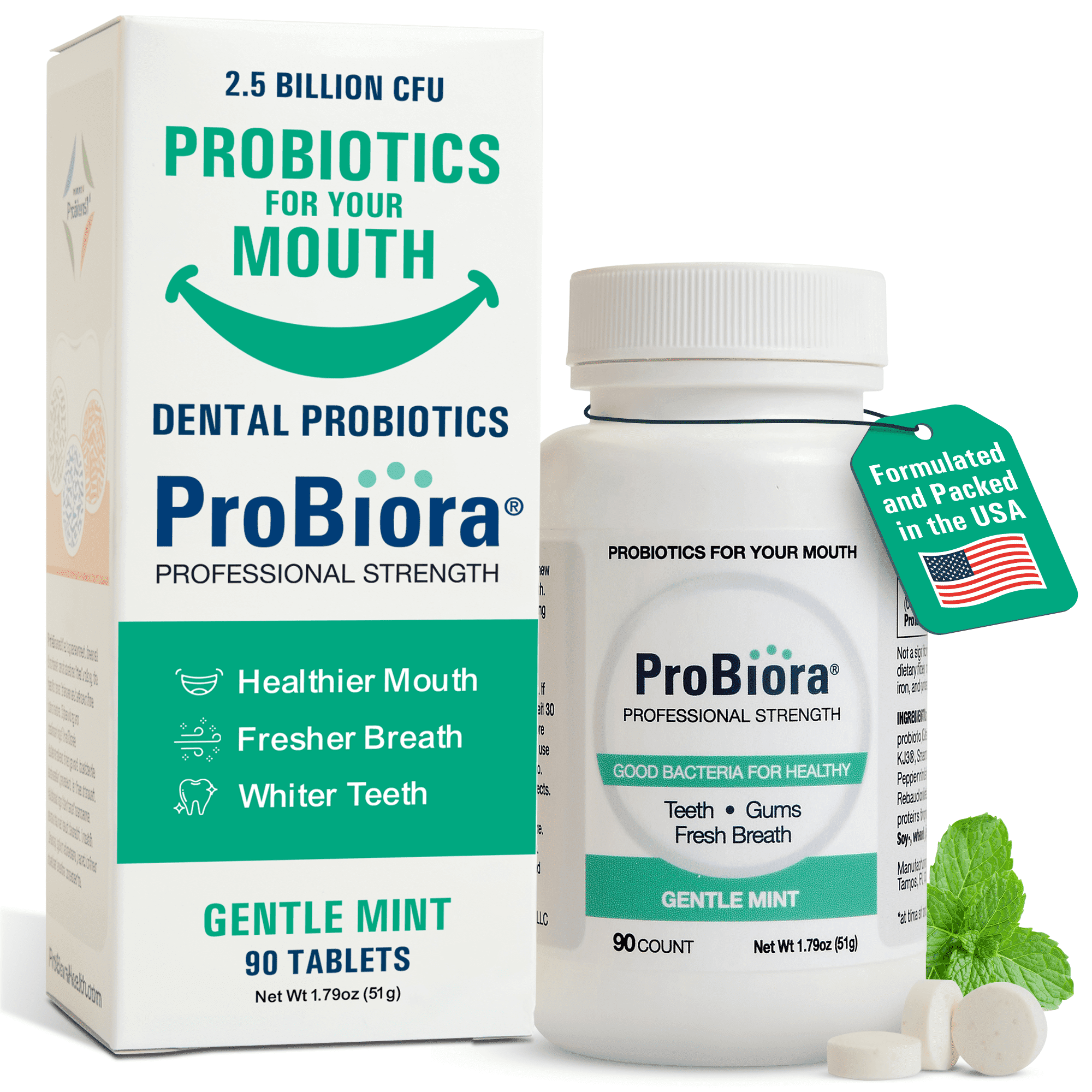Free Shipping! ProBiora Health Natural Oral Probiotic Mints for Teeth ...