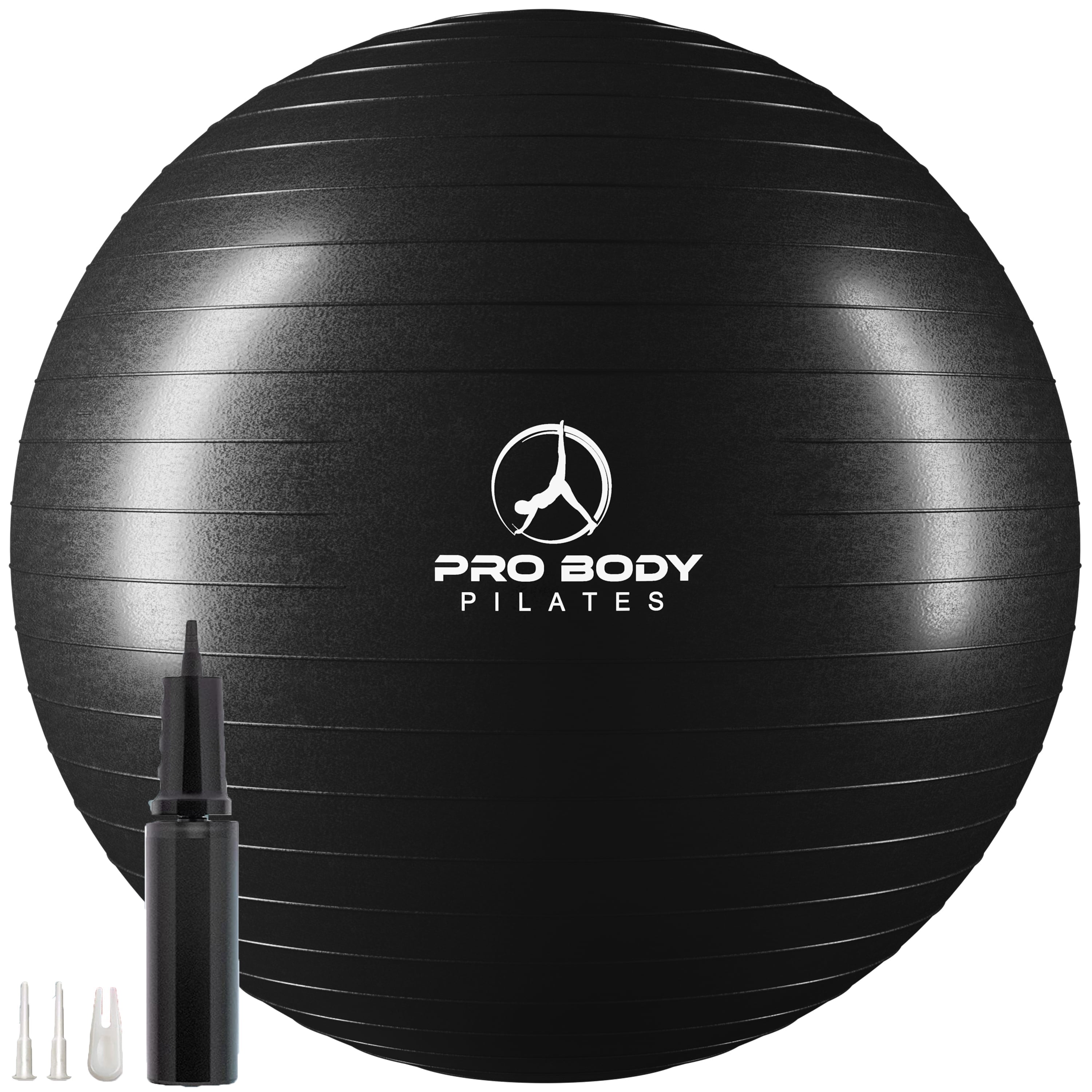 ProBody Pilates Exercise Ball, 55 cm, Anti-Slip Stability Ball, Yoga ...