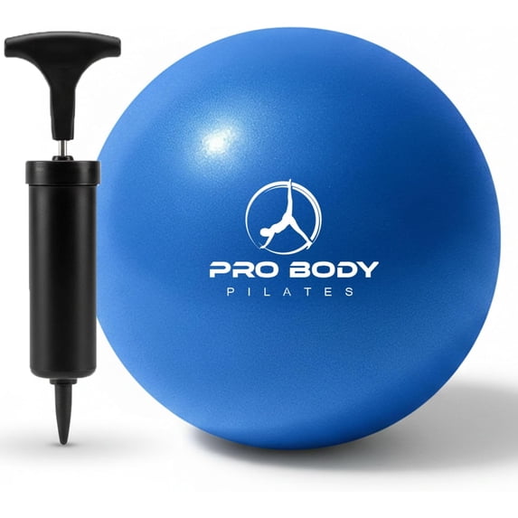 ProBoy Pilates Small Exercise Ball with Pump - 9 Inch Workout Ball for ...